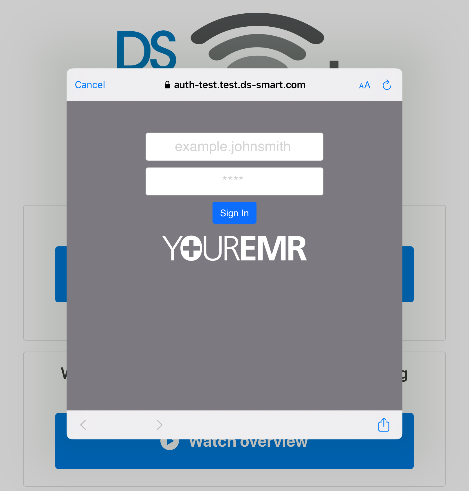 Entering Training Mode on DS smart® – DS smart®