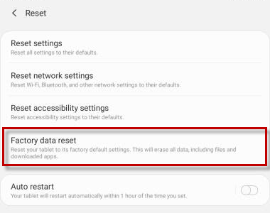 Resetting an Android Tablet to Factory Settings – DS smart®